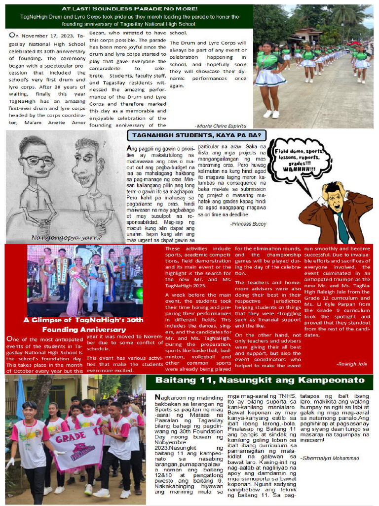 Meet TagNaHigh's New Teachers | PDF