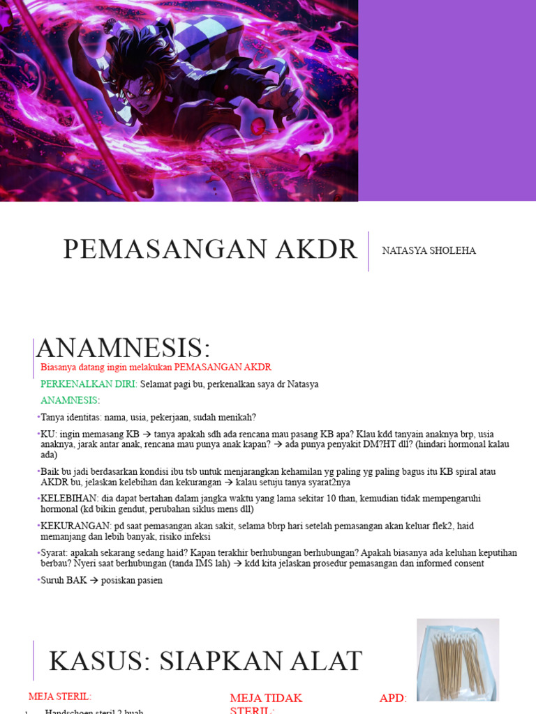 Salinan PEMASANGAN AKDR | PDF | Kesehatan Holistik