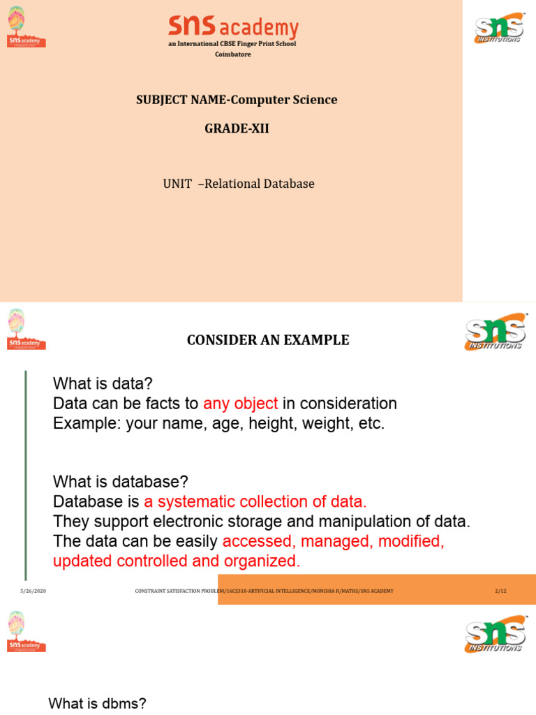 Relational Database | PDF | Relational Database | Databases
