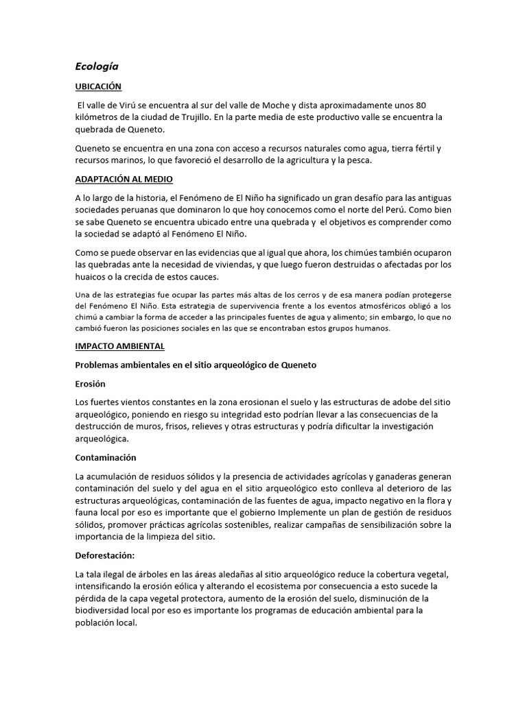 Queneto | PDF | Entorno natural | Deforestación