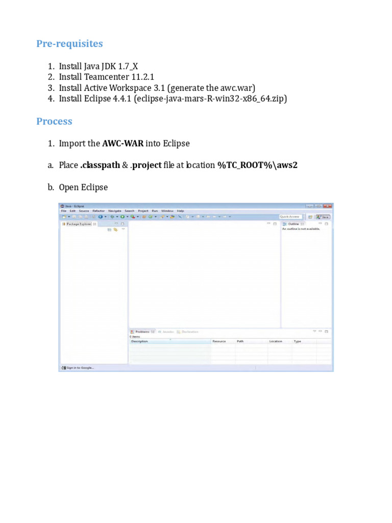 AWC DebugEnvSetup | PDF