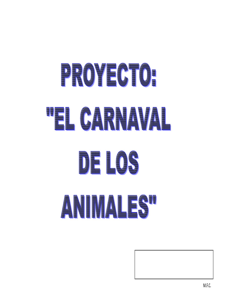 Proyecto Infantil: El Carnaval de los Animales | PDF | Violonchelo ...