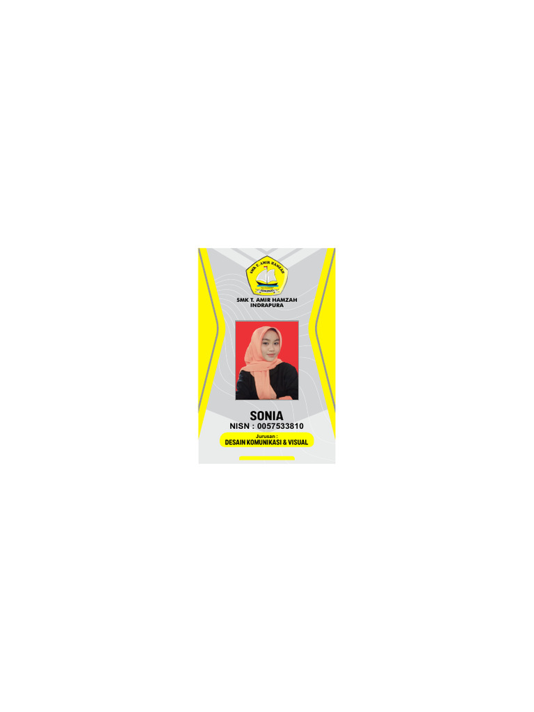 Id Card Anak Pkl Sonia Fix | PDF