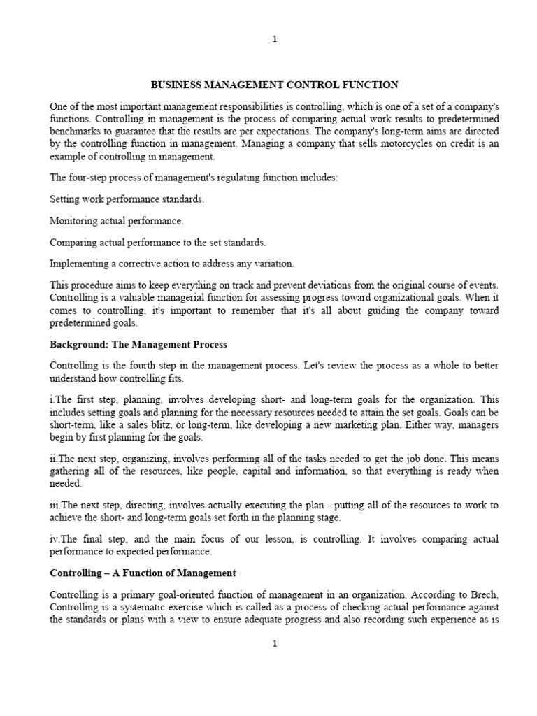 Principle of Management Control. 2 | PDF | Internal Control | Audit