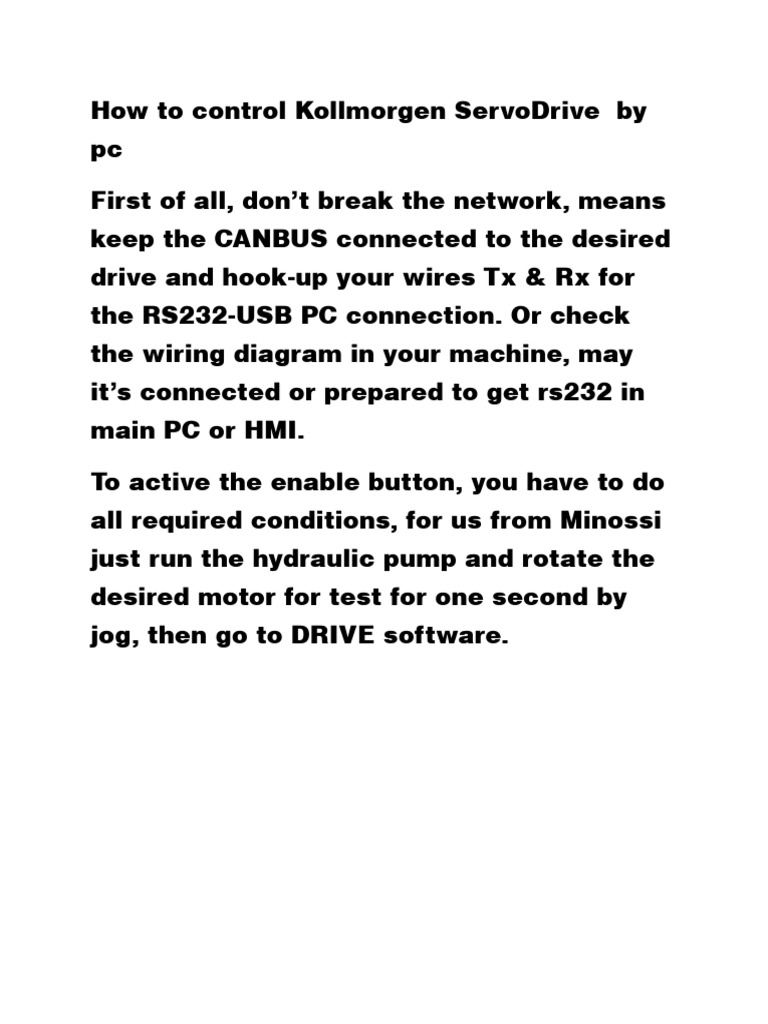Kollmorgen Drive | PDF | Manufactured Goods | Electrical Engineering