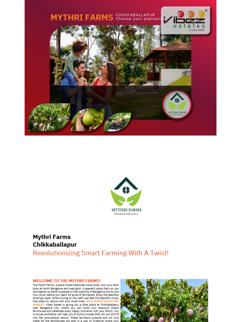 Invest in Mythri Farms | PDF | Natural Environment | Economies