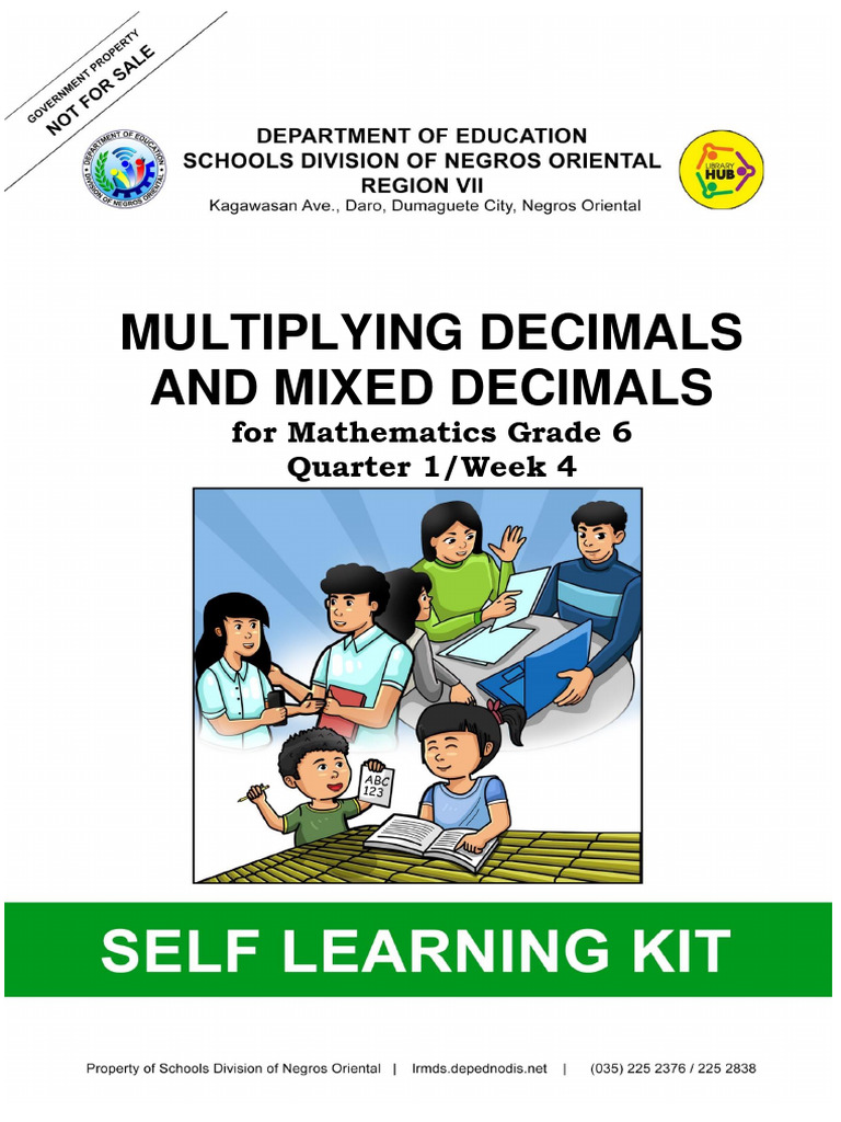 Math 6-Q1-Week-4 | PDF | Multiplication | Learning