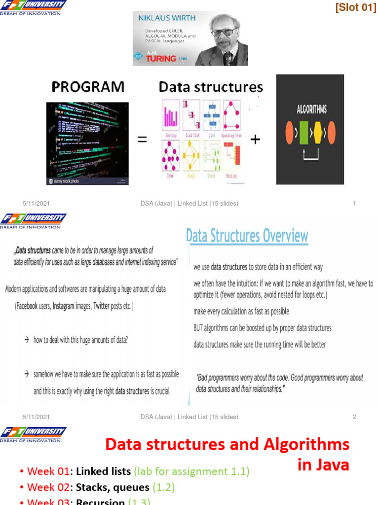 1-ListDataStructures - 1504 | PDF | Algorithms And Data Structures | Computer Programming