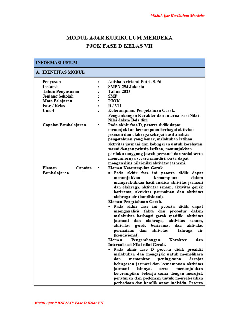 Modul Ajar Bab 4 | PDF | Karier & Perkembangan