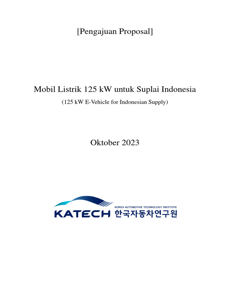 Mobil Listrik untuk Suplai Indonesia | PDF