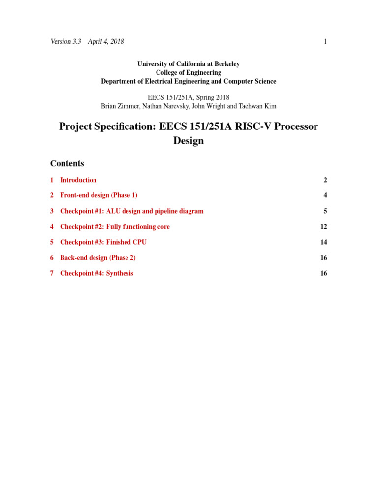 ASIC Project ckpt3 | PDF | Cpu Cache | Central Processing Unit