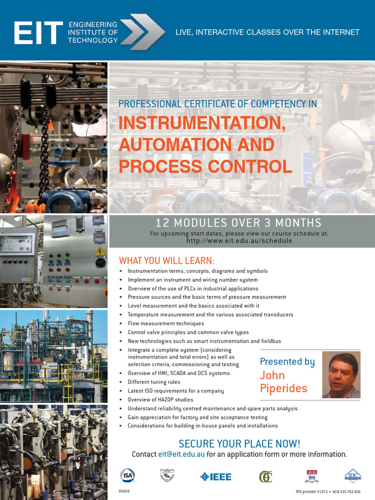 EIT Instrumentation Automation ProcessControl Brochure | PDF | Flow Measurement | Instrumentation