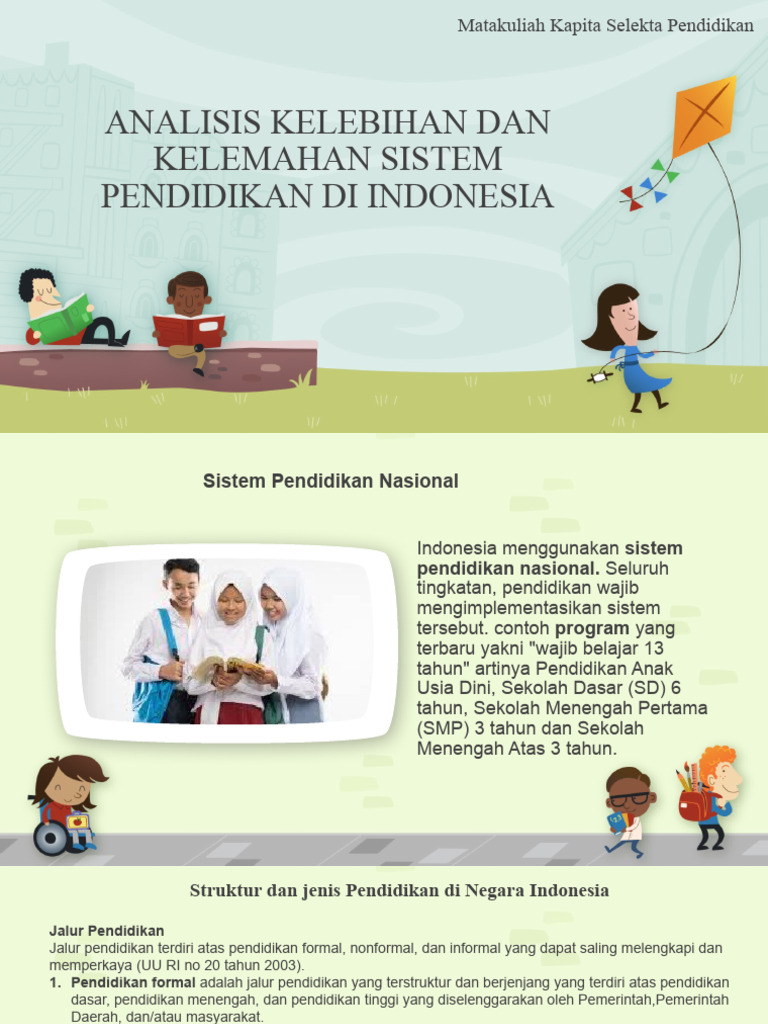 Analisis Kelebihan Dan Kelemahan Sistem Pendidikan Di Indonesia | PDF | Ilmu Sosial