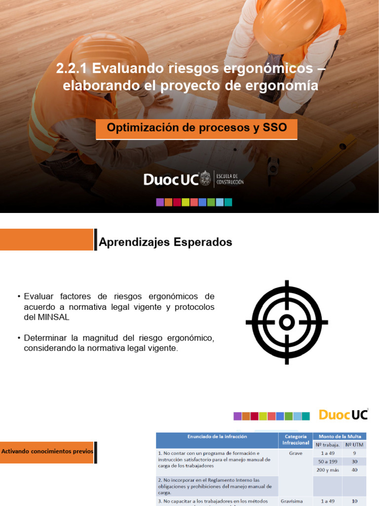 2.3.1 Evaluando Riesgos Ergonomicos - Proyecto de Mitigaci+ N | PDF | Factores humanos y ...