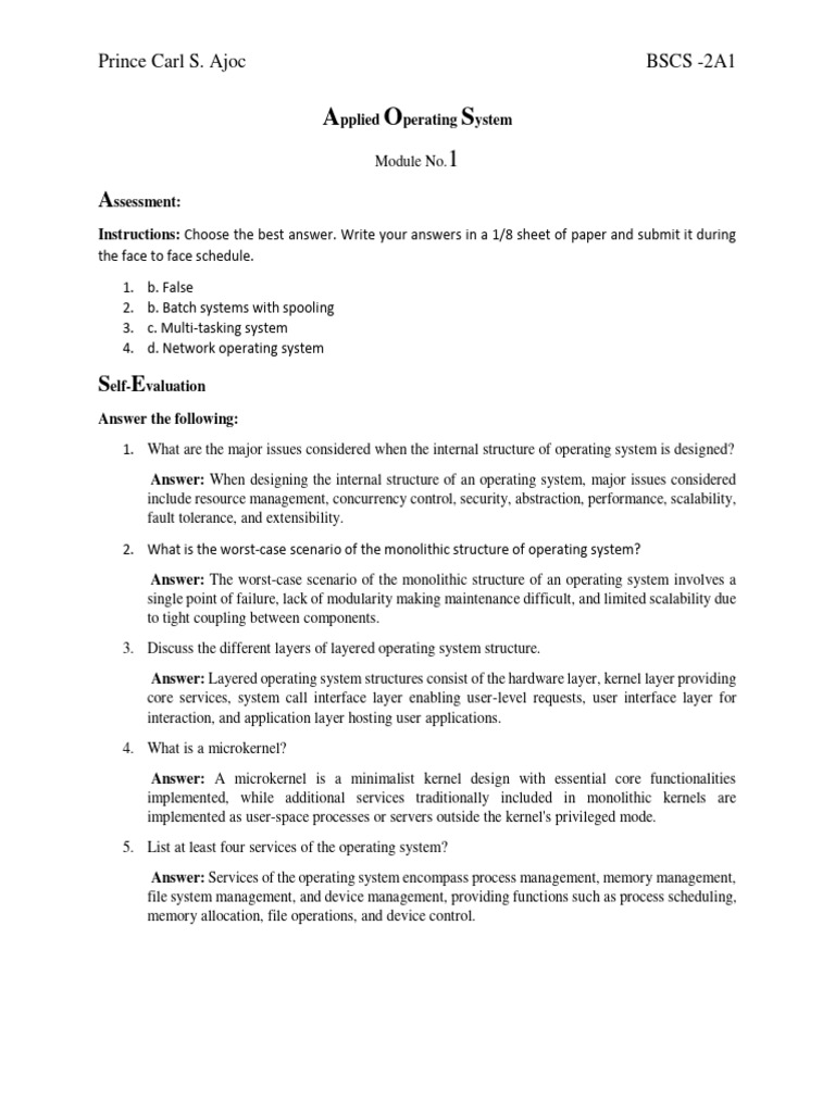 Applied Operating System Assignment | PDF | Process (Computing ... Applied Operating System Assignment | PDF | Process (Computing ...