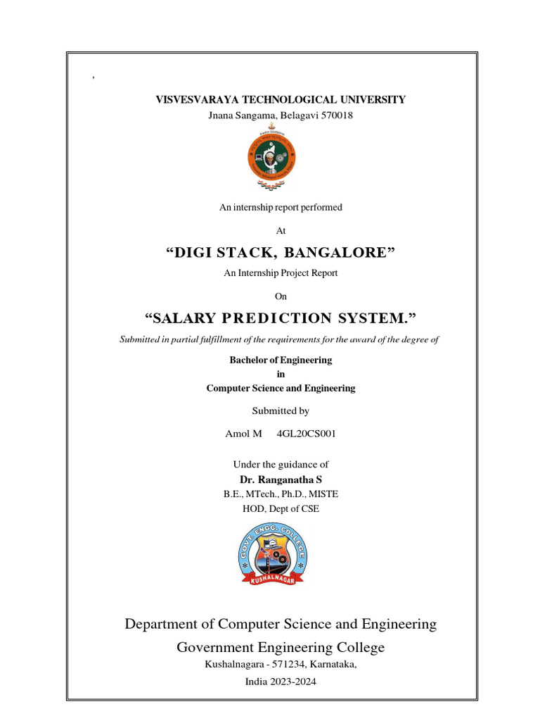 Internship Report | Download Free PDF | Machine Learning | Usability