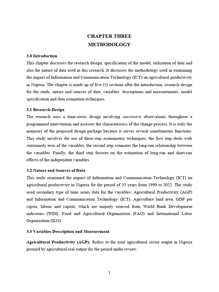Zayyad Chapter Three Edited | PDF | Autocorrelation | Errors And Residuals