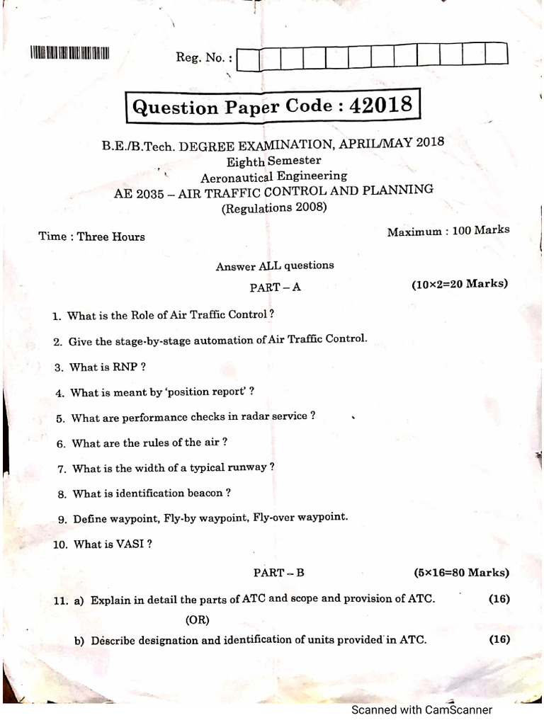 ATC Question paper | PDF