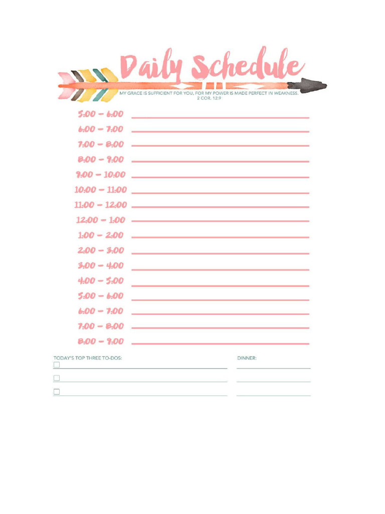 Daily Template | PDF