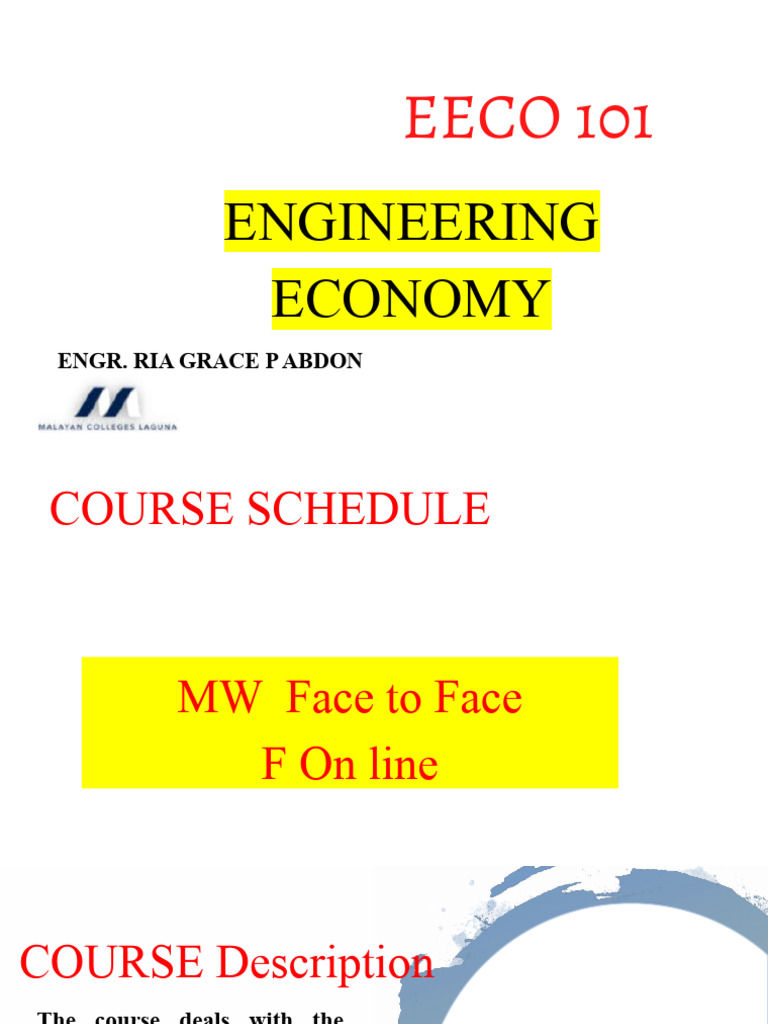 Eeco - Course Overview | PDF | Interest | Economics