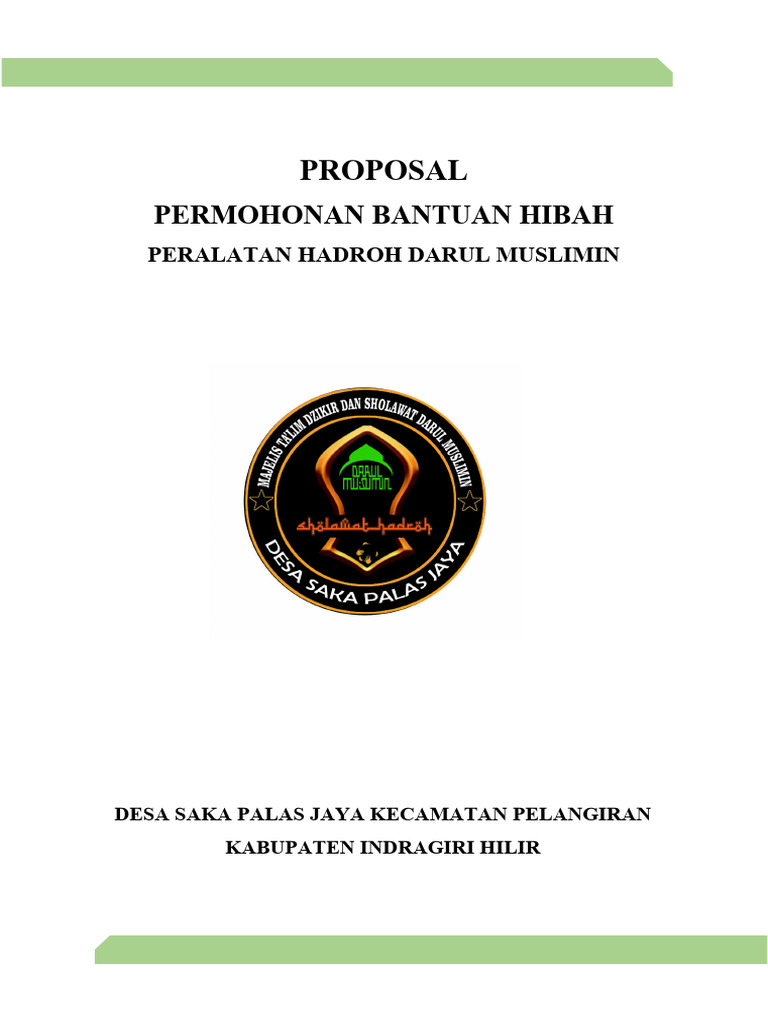 Proposal Pengadaan Peralatan Hadroh | PDF