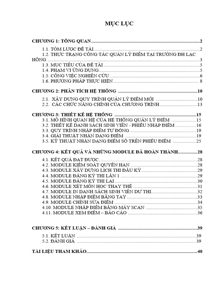 (123doc) - De-Tai-Xay-Dung-He-Thong-Quan-Ly-Diem | PDF