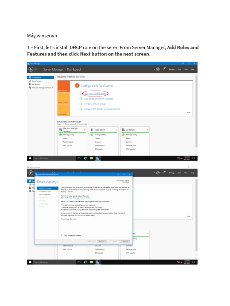 Setup DHCP Role | PDF | Ip Address | Network Protocols