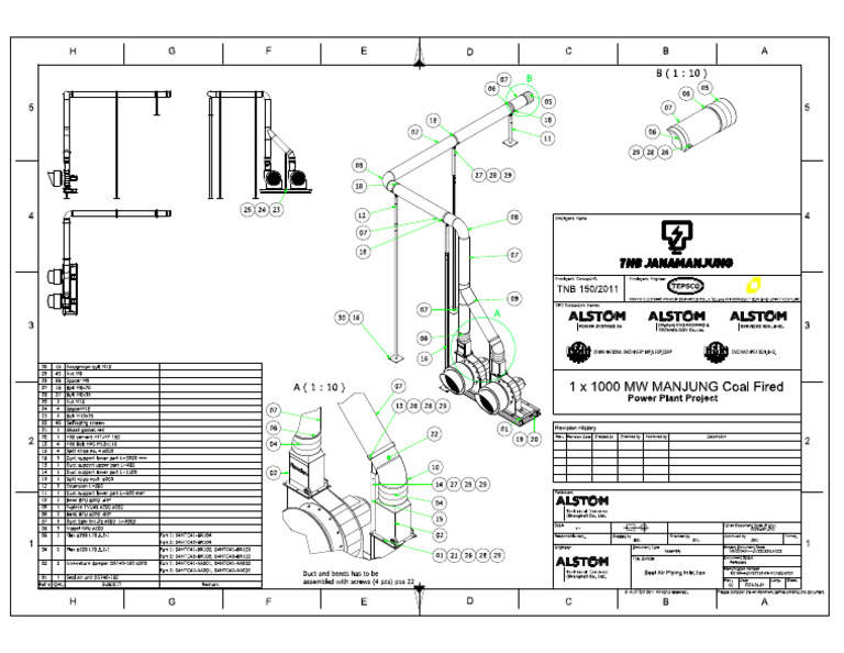 FGD Booster Fan Seal Air Piping Inlet Box | PDF