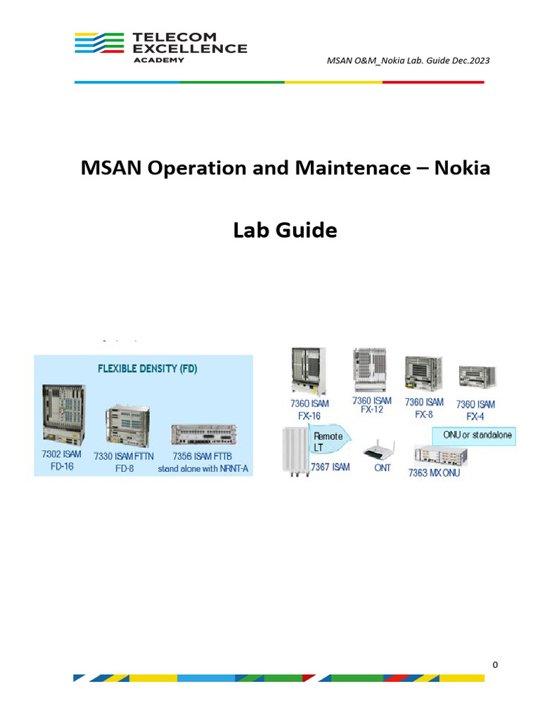 MSAN O&M Nokia Lab Guide | PDF | Command Line Interface | Quality Of ...
