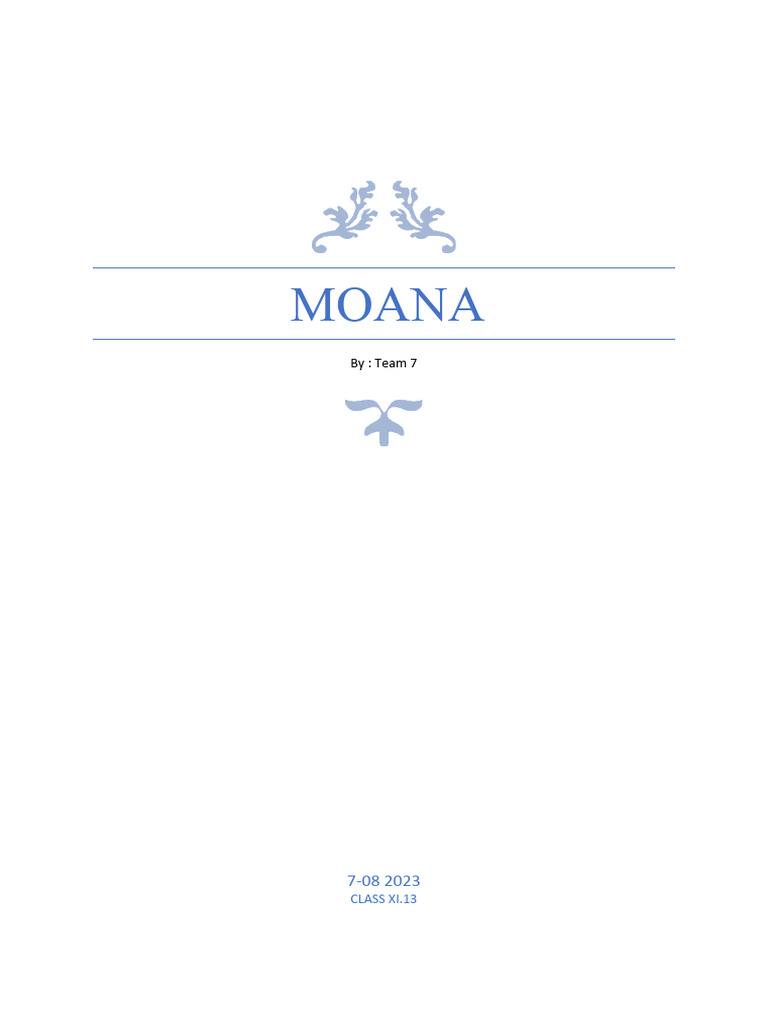 Moana | PDF | Moana (2016 Film) | Maui