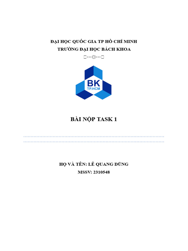 Bai Nop Task 1 | PDF
