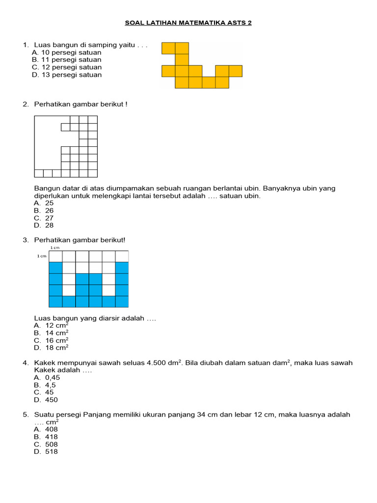 Soal Latihan Asts 2 | PDF