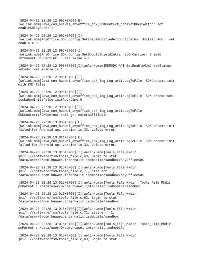 Anyoffice Log | PDF | Computing Platforms | Software