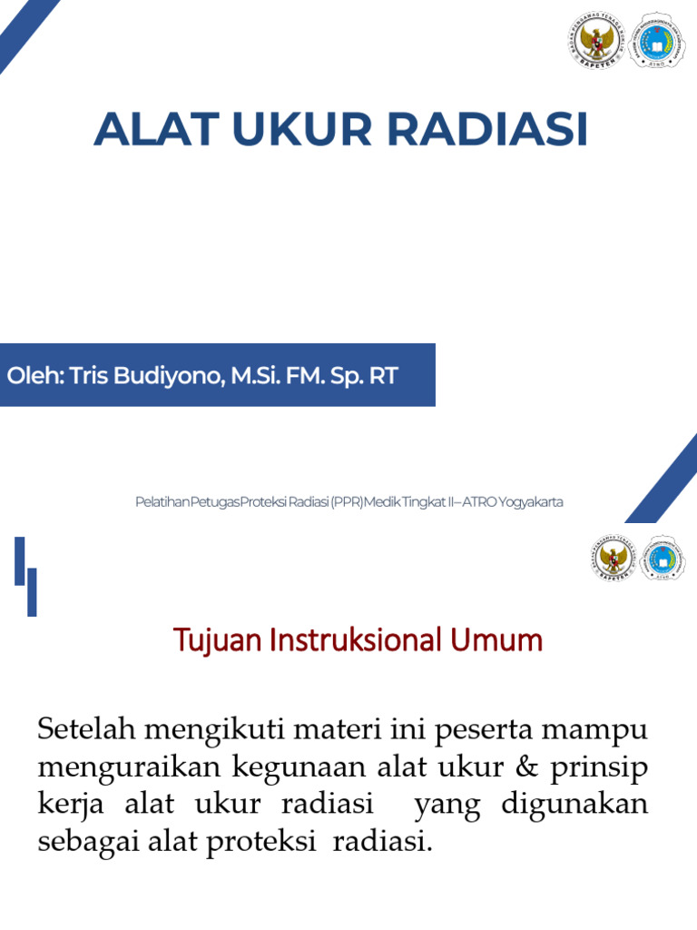 Alat Ukur Radiasi dan Prinsip Kerjanya | PDF | Metode & Bahan Ajar ...
