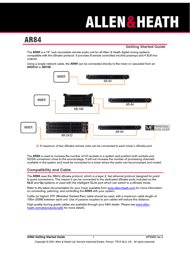 AP9990 - 3 AR84 Getting Started Guide Issue 3 | PDF | Electrical Connector | Information And ...