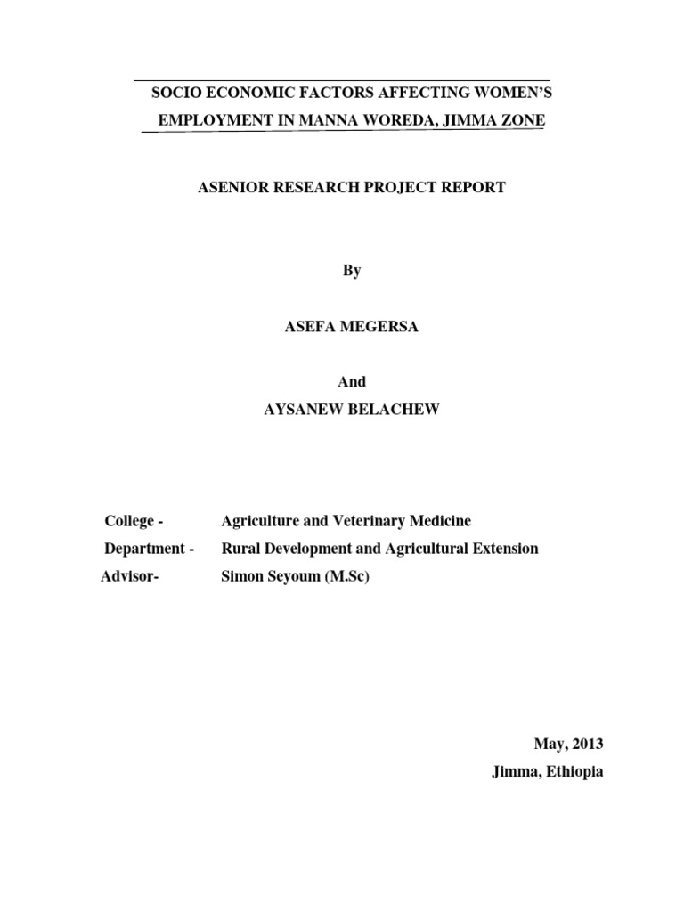 Asefa Megerssa and Aysanew Belachew | PDF | Loans | Credit