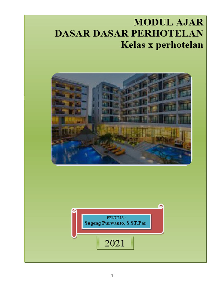 Modul Bisnis Industri Perhotelan | PDF | Karier & Perkembangan