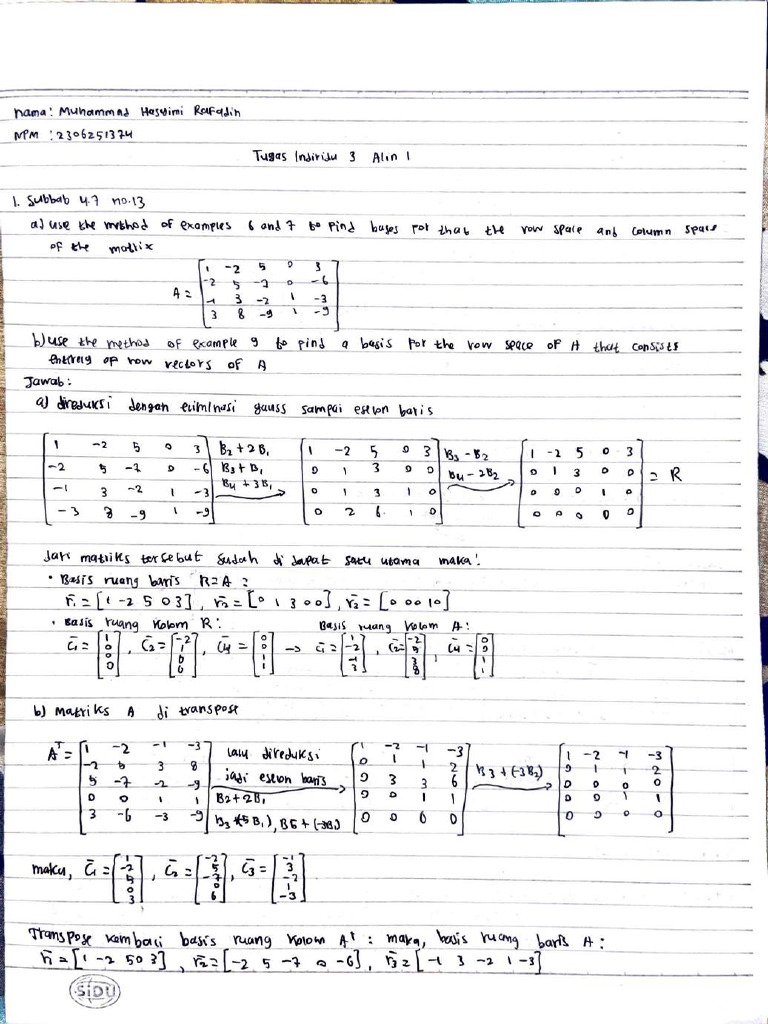 Tugas Alin 3 Muhammad Hasyimi Rafadin - Compressed | PDF