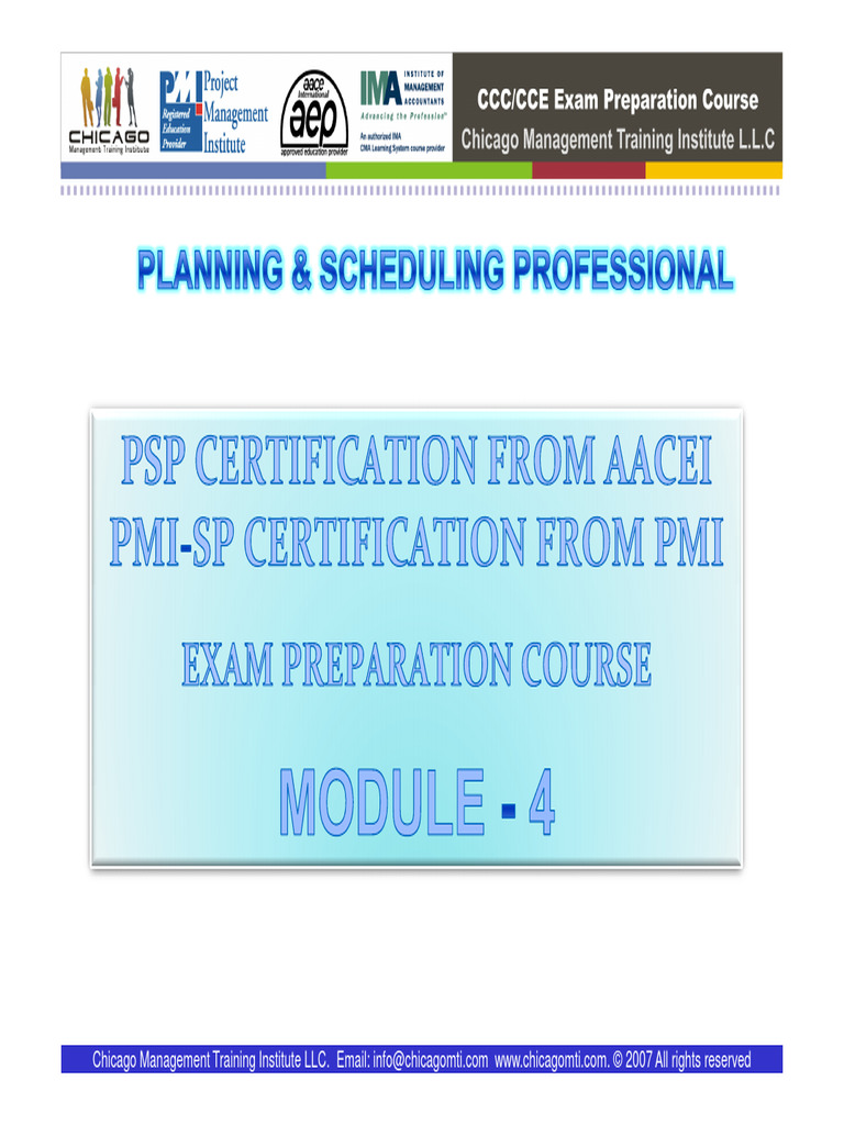 PSP Certificate Module 4 | PDF | Business