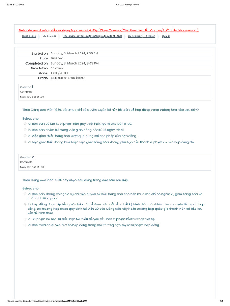 QUIZ 2 - Attempt Review | PDF