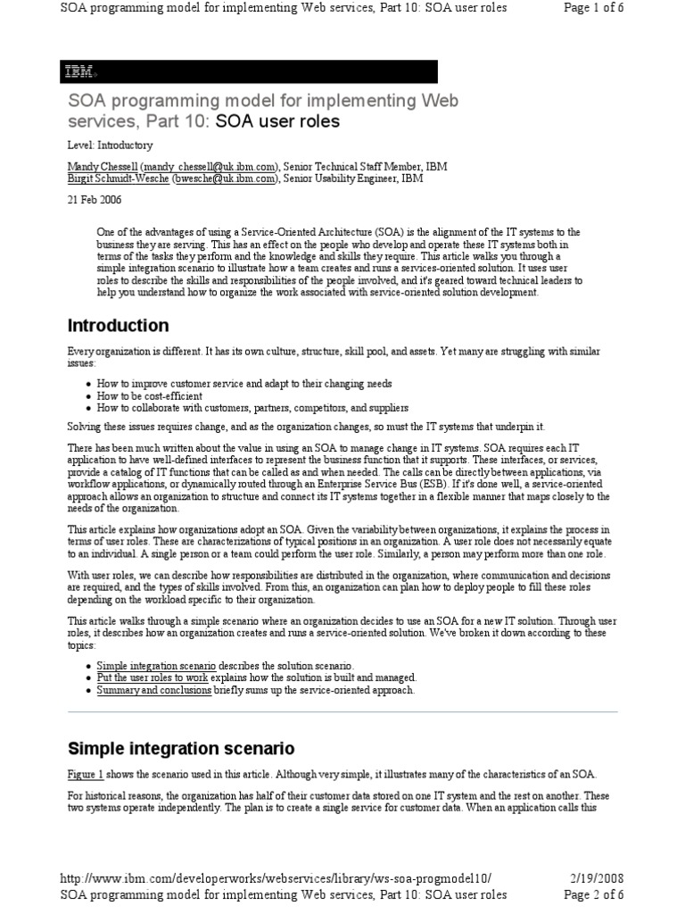 SOA Programming Model For Implementing Web Services, Part 10 | Download Free PDF | Service ...