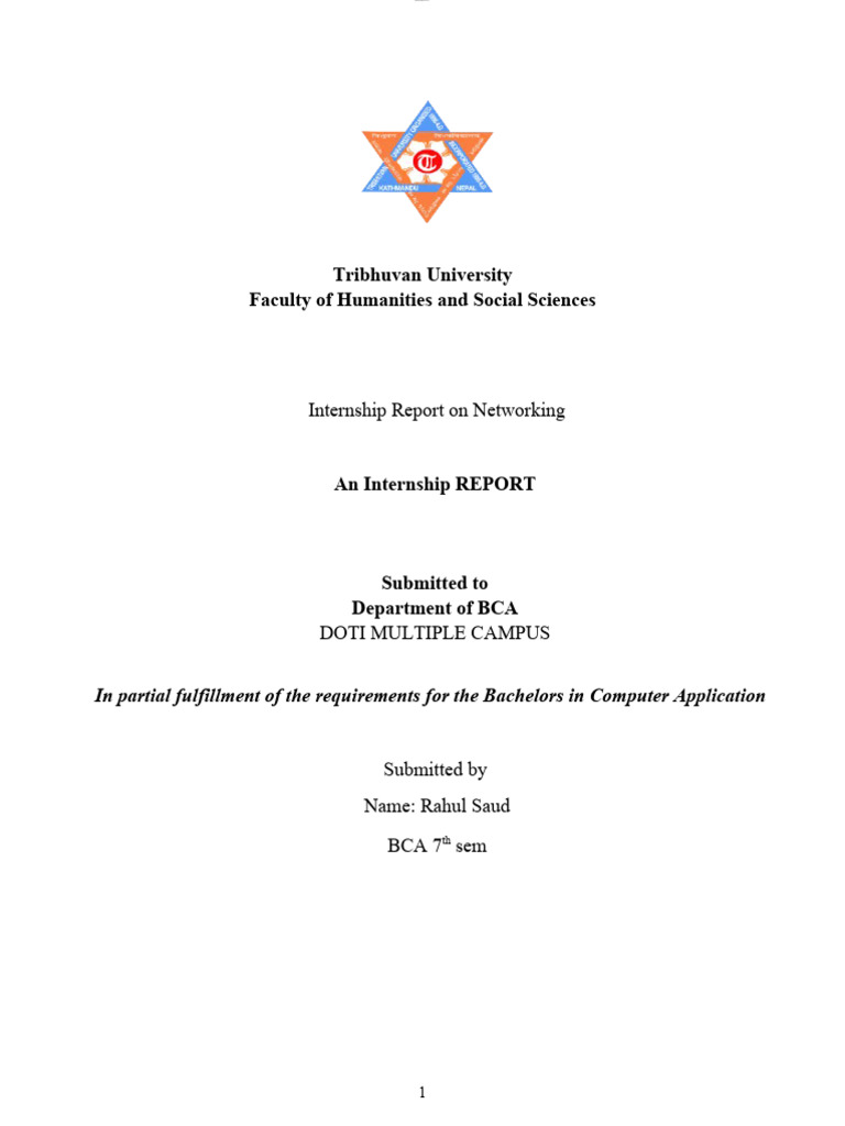 Networking Internship | PDF | Computer Network | Router (Computing)