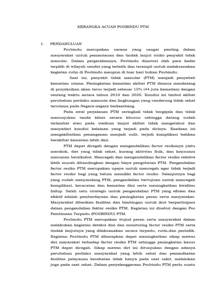 Kak Posbindu PTM 2023 | PDF