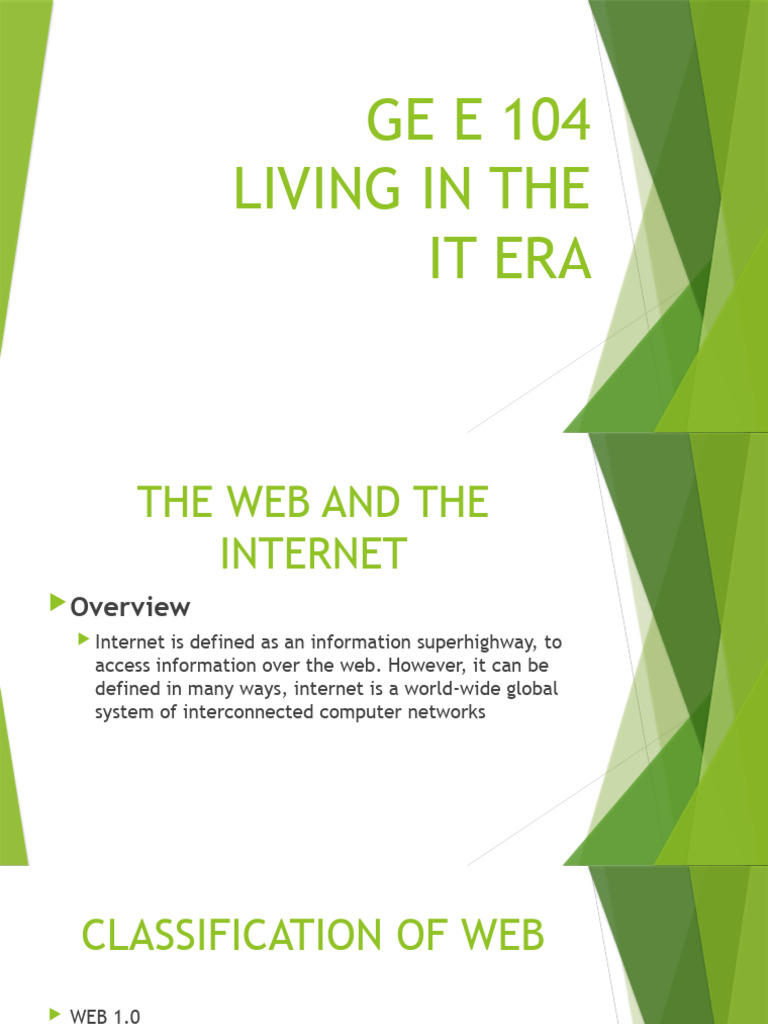 Gee104 Chapter 2 | PDF | World Wide Web | Internet & Web Gee104 Chapter 2 | PDF | World Wide Web | Internet & Web