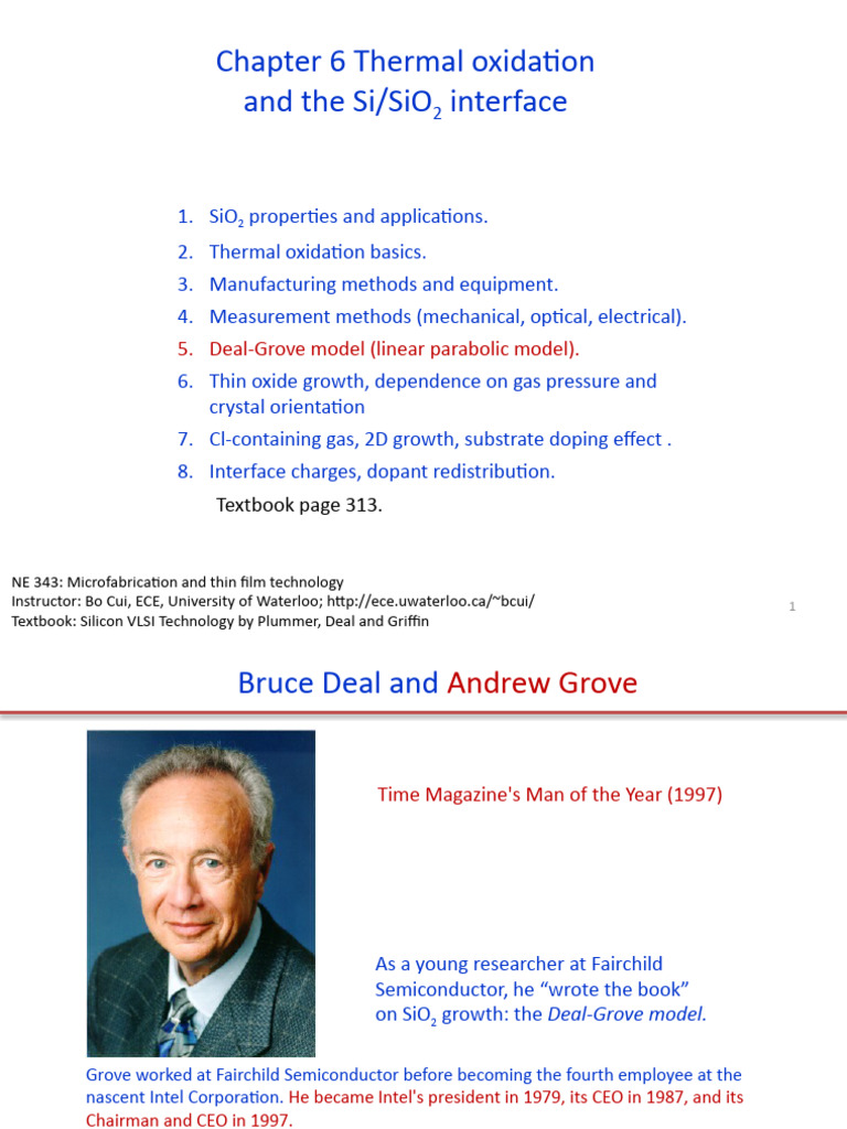 Chapter 6 Thermal Oxidation _ II | PDF | Diffusion | Silicon Dioxide