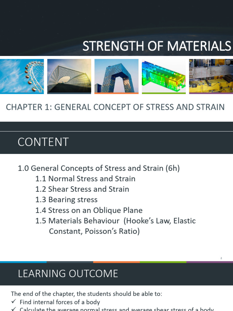 Chapter 1 - General Concept of Stress and Strain | Download Free PDF | Deformation (Engineering ...