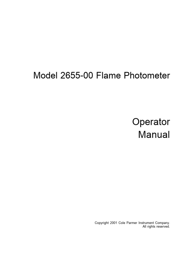 Corning 2655-00 Operator Manual | PDF | Electrical Connector | Ac Power Plugs And Sockets