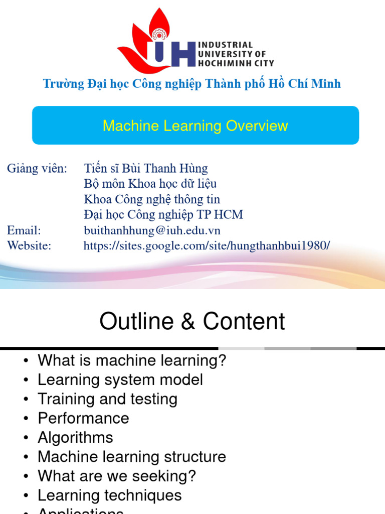 3 - Machine Learning Overview | PDF | Machine Learning | Support Vector Machine