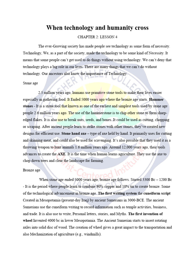 When Technology and Humanity Cross Chapter 2 Lesson 4 by Dante Y. Orpiana JR | PDF | Laptop ...