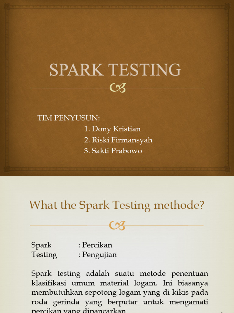 Spark Testing | PDF